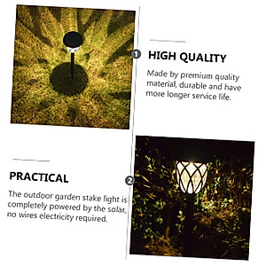 DOITOOL Outdoor Lanterns for Patio Waterproof Solar Power 6 Pack Garden Lights for Pathway and Lawn Decor
