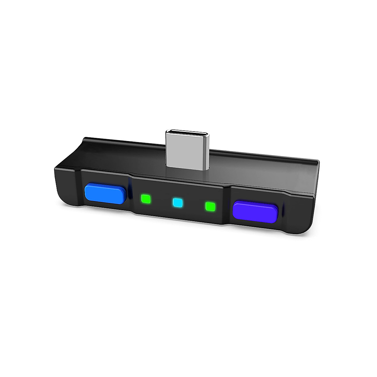 HomeSpot Bluetooth 5.0 Audio Transmitter Adapter with USB C APTX Low Latency for Nintendo Switch Compatible with AirPods PS5 Bose Sony BT Headphones The Legend of Zelda Theme Azure Blue & Ultra Violet