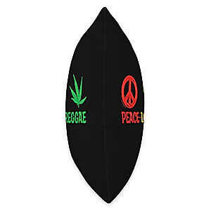 Reggae Music I Jamaica Reggae I Reggae Lover Peace Love Rasta I Rastafari I Jamaican Reggae Throw Pillow, 16x16, Multicolor