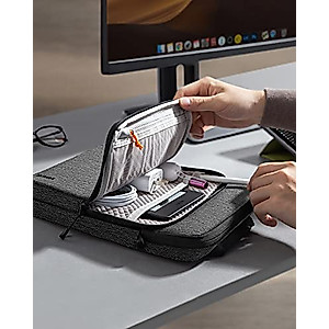 tomtoc Tablet Shoulder Bag for 12.9-inch New iPad Pro M2&M1 2022-2018 with Magic Keyboard and Smart Keyboard Folio, Surface Pro 8/X/7+/7/6/5, Spill-Water Resistant Cordura Fabric Tablet Sleeve