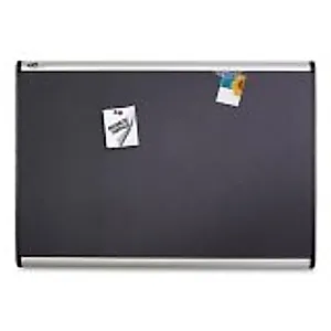Quartet Prestige Plus Magnetic Fabric Bulletin Board, 72 x 48, Aluminum Frame