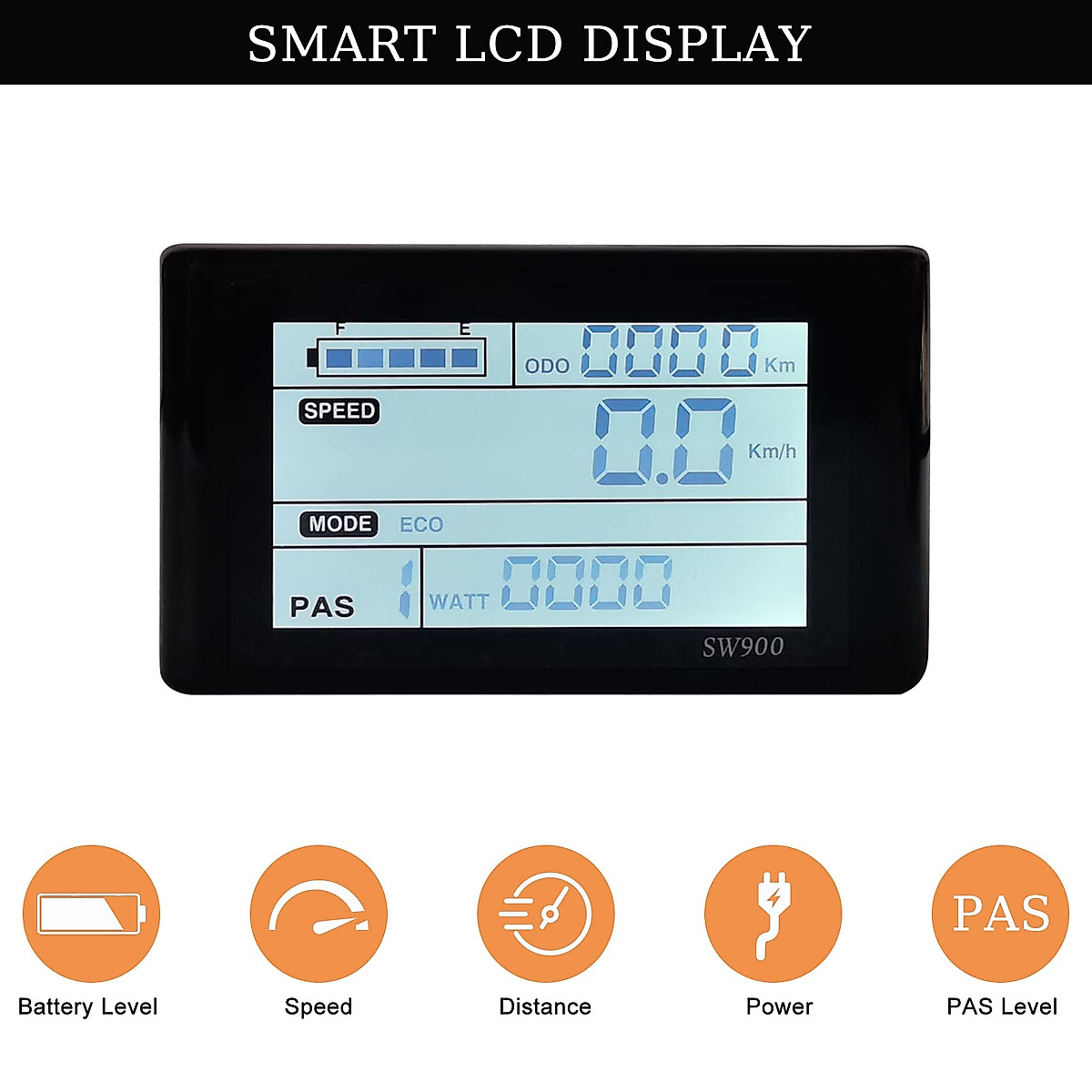 PEXMOR Electric Bike Conversion Kit, 48V 1200W 26" Front Wheel E-Bike Conversion Kit, Ebike Hub Motor Kit Upgrade 3 Mode Controller w/PAS/LCD Display/Twist Throttle Electric Bicycle Ebike Kit