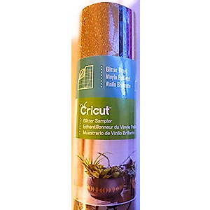 Cricut 2003290 Glitter Vinyl, Sampler, 12" x 12"