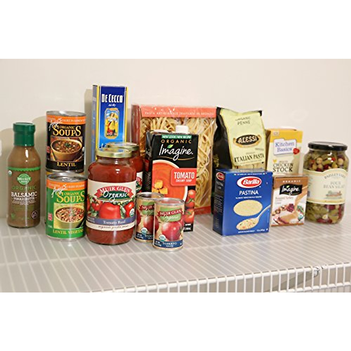 Pantry Shelf Liner, Wire Shelf Liners for Closet and Pantries (Set of 4) 16 x 48 inch - Plastic Closet Liners