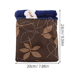 POPETPOP Hamster Bedding-Hedgehog Snuggle Sack Rat House Bed Winter Warm Fleece Small Pet Hamster Bed House Cage Nest Random Color-Small
