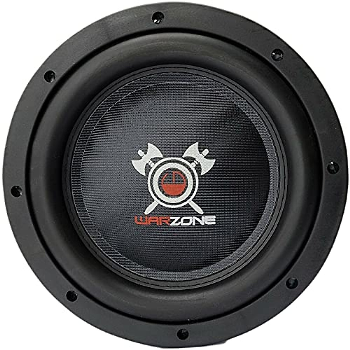 Gravity Warzone WZ10D4-1 10 Inch 1200 Watt Max Power Elite Car Audio Shallow Subwoofer 4 Ohm DVC - Dual Voice Coil Stereo Competition Grade Sub - Single Subwoofer