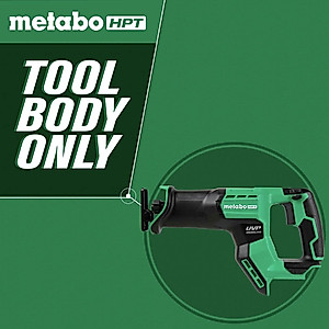 Metabo HPT Cordless 18V MultiVolt™ Compact Reciprocating Saw | Tool Only - No Battery | 4 Speed Modes | User Vibration Protection | Lifetime Tool Warranty | CR18DMAQ4