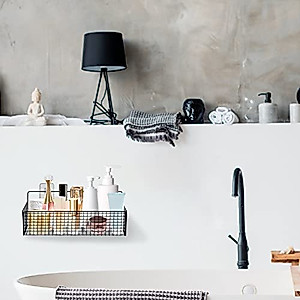 2Pcs Shower Caddy Shelf Organizer Rack, JOPBENG No Drilling Wall Mounted Bathroom Organizer, Rustproof Self Adhesive Shower Shelves for Bathroom Toilet Kitchen RV