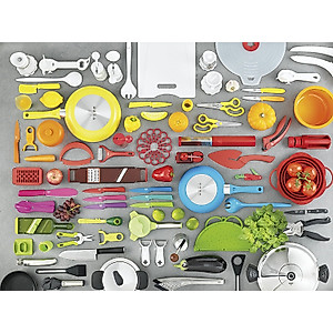 Kuhn Rikon "Colori+" Serrated Bulk Paring Knife, Red