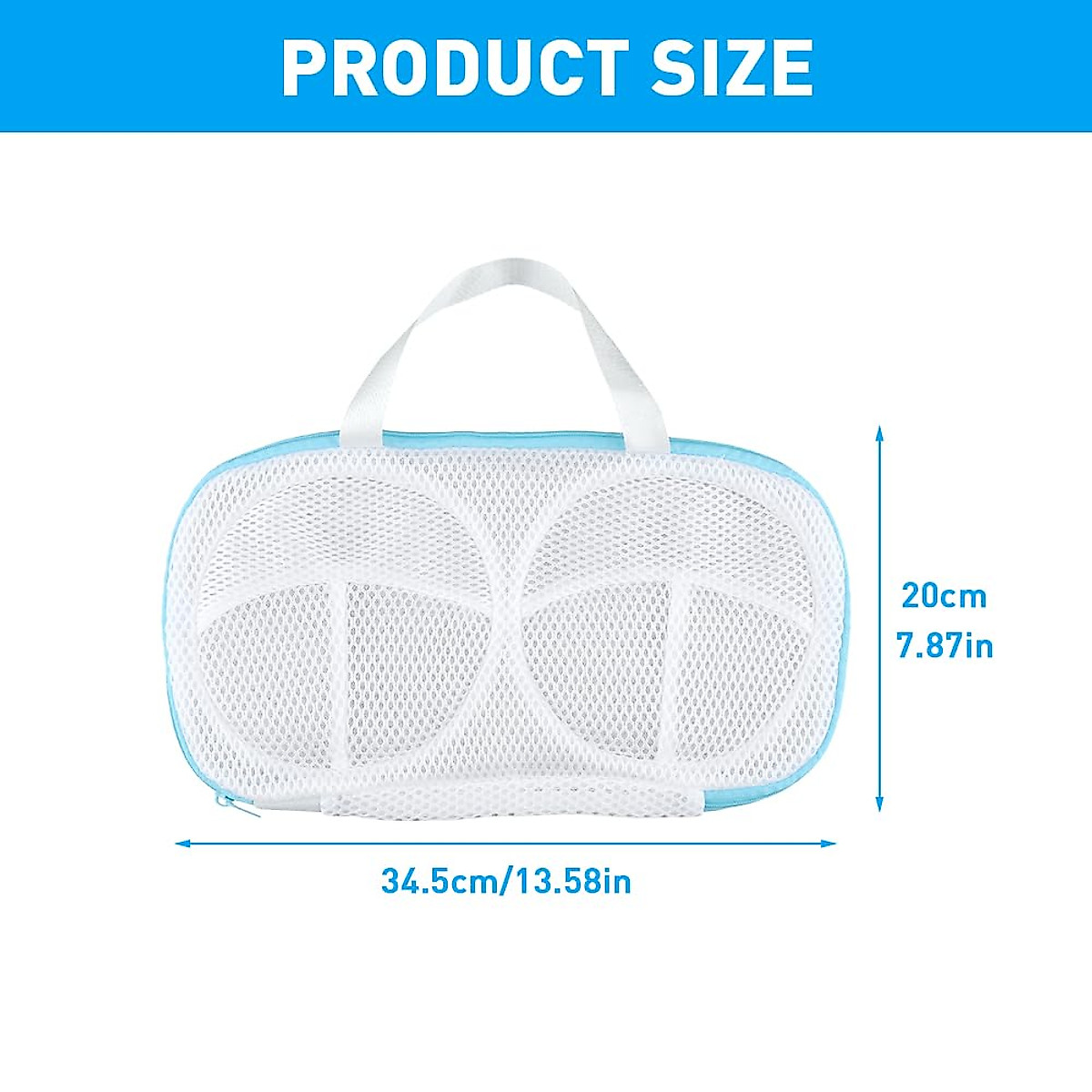 4pcs Large Bra Washing Bags,Bra Wash Bags,Underwear Brassiere Washing Bags, Bra Laundry Bag Exclusive Underwear Washing Bags with Zipper for Women Laundry Storage