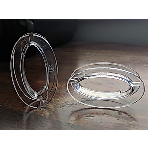 Iba Innovations Blind Cord Winder - No Wall Damage Safety Blind Cord Wrap Cleat Alternative (Clear, 2 - Pack)