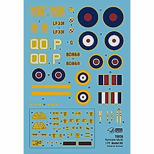 Arma Hobby 1/72 Scale Hurricane Mk IIc Model Kit - Plastic Model Building Kit # 70036
