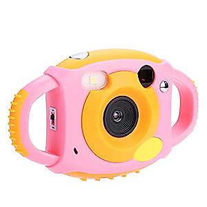 Selfie Mirror Children's Video Camera 600mAh Lithium Battery Children's Selfie Camera 4 Filters Multiple Photo Frame Options Kids Video Camera,for Kids(Pink)