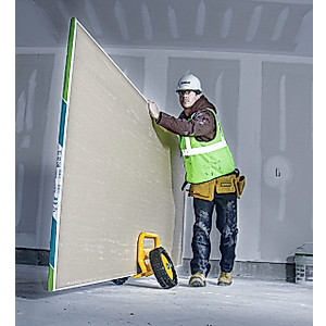 Dewalt Door Dolly Panel Mover, 1,200-Pound Weight Capacity, up to 3.13-Inches Width Capacity, 12-Inch No-Flat Wheels, Move Sheetrock, Plywood, OSB, Doors and More (DXWT-PS200)