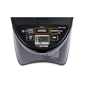 Zojirushi Pressure Induction Heating Rice Cooker & Warmer, 10 Cup, Stainless Black, Made in Japan and CD-NAC50BM Micom Water Boiler & Warmer, 5.0 Liter, Metallic Black