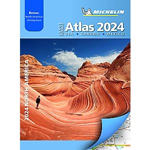 Michelin North America Large Format Road Atlas 2024: USA - CANADA - MEXICO (Michelin North America Atlas)