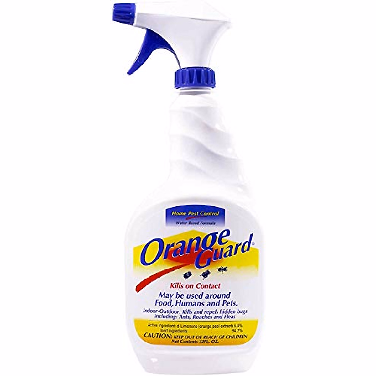 Orange Guard Home Pest Control Spray - Kills and Repels Ants, Roaches, Fleas and More - Indoor/Outdoor Natural Organic Formula - 32 fl oz (2 Pack)