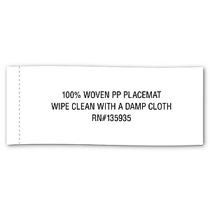 DII Classic Woven Tabletop Collection, Indoor/Outdoor Placemat Set, Round, 15" Diameter, Tango Red, 6 Piece