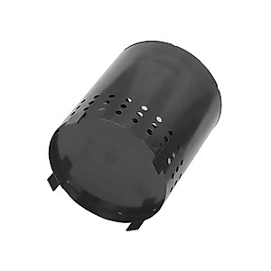 Wood Burning Firepit, Iron Compact Smokeless Tabletop Fire Pit Efficient Heating for Courtyard (Black)