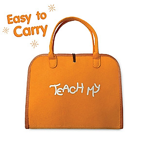 Teach My Busy Board, Montessori Toys, Gifts for 3 4 5 Year Old Girls and Boys, Sensory Toys for Preschoolers, Preschool Educational Toys, Travel Activities, Learning Toy, Fine Motor Skills