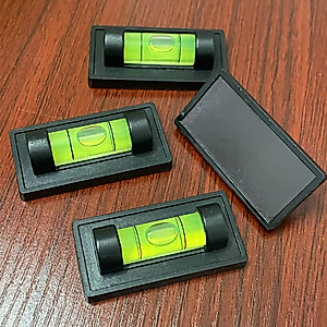 WOYISEPG 4Pcs Magnetic Bubble Spirit Level RV Standard Levels Magnet RV Levelers Tool for RV Camper, Travel Trailer, Motorhome, Tripod, Turntable, Phonograph (Set-A)
