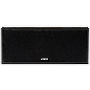 Acoustic Audio Psc-43 Dual 4" 2-Way Center Channel Loudspeaker 150 Watt - Black Ash Finish