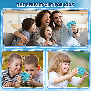 Bioyoak Kids Camera, Christmas Birthday Gift for Boys Age 3-9, HD Digital Video Cameras for Toddler with 1080P Video, Portable Toy for 3 4 5 6 7 8 9 Year Old Boys Girls with 32GB SD Card