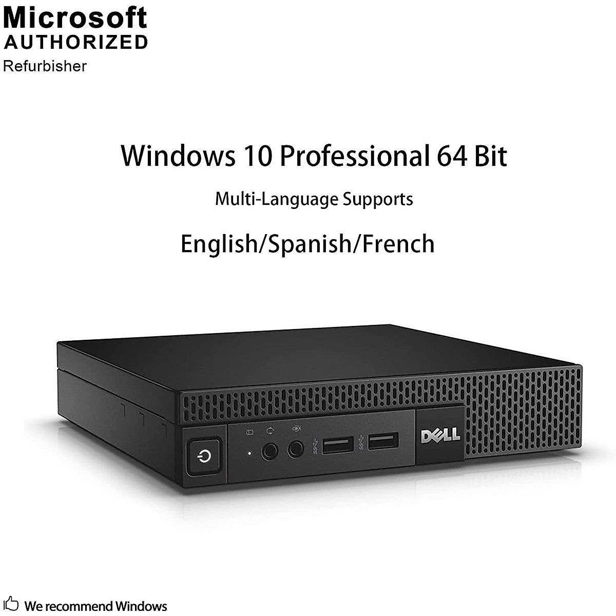 DELL Optiplex 9020 Ultra Small Tiny Desktop Micro Computer PC (Intel Core i5-4570T, 16GB Ram, 512GB Solid State SSD, WiFi, Bluetooth, HDMI Win 10 Pro (Renewed)']