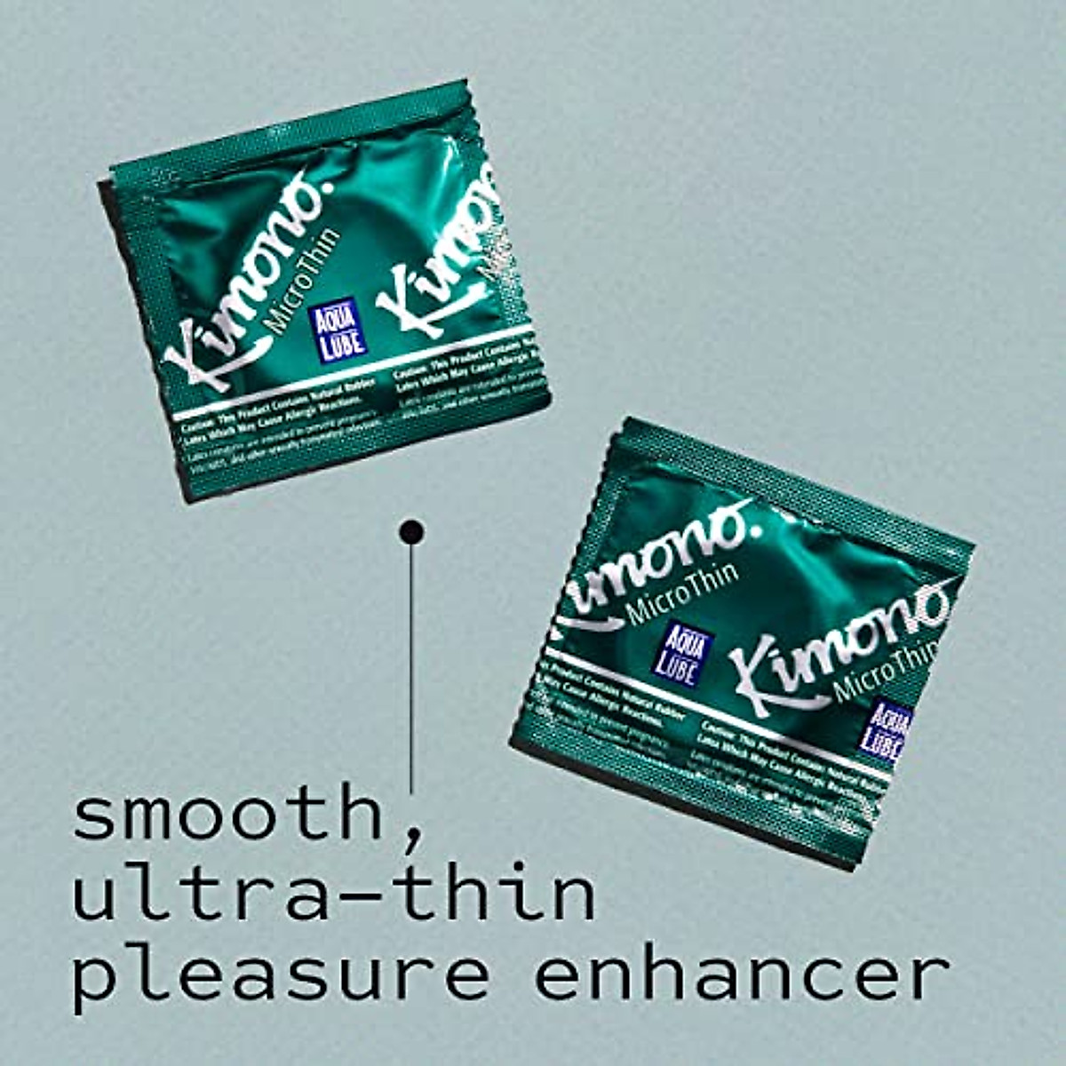 Kimono Microthin Plus - Premium Lubricated Natural Latex Condoms, Ultra Thin with Extra Moisture and AquaLube, Vegan-Friendly, No Latex Odor - Enhanced Sensitivity - Pack of 12