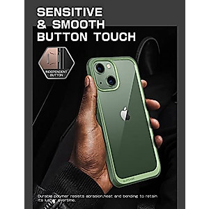 SUPCASE Unicorn Beetle Style Series Case for iPhone 13 (2021 Release) 6.1 Inch, Premium Hybrid Protective Clear Case (Jasper)