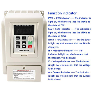 AC220V 8A 1.5KW Variable Frequency Drive Converter Speed Controller Converter