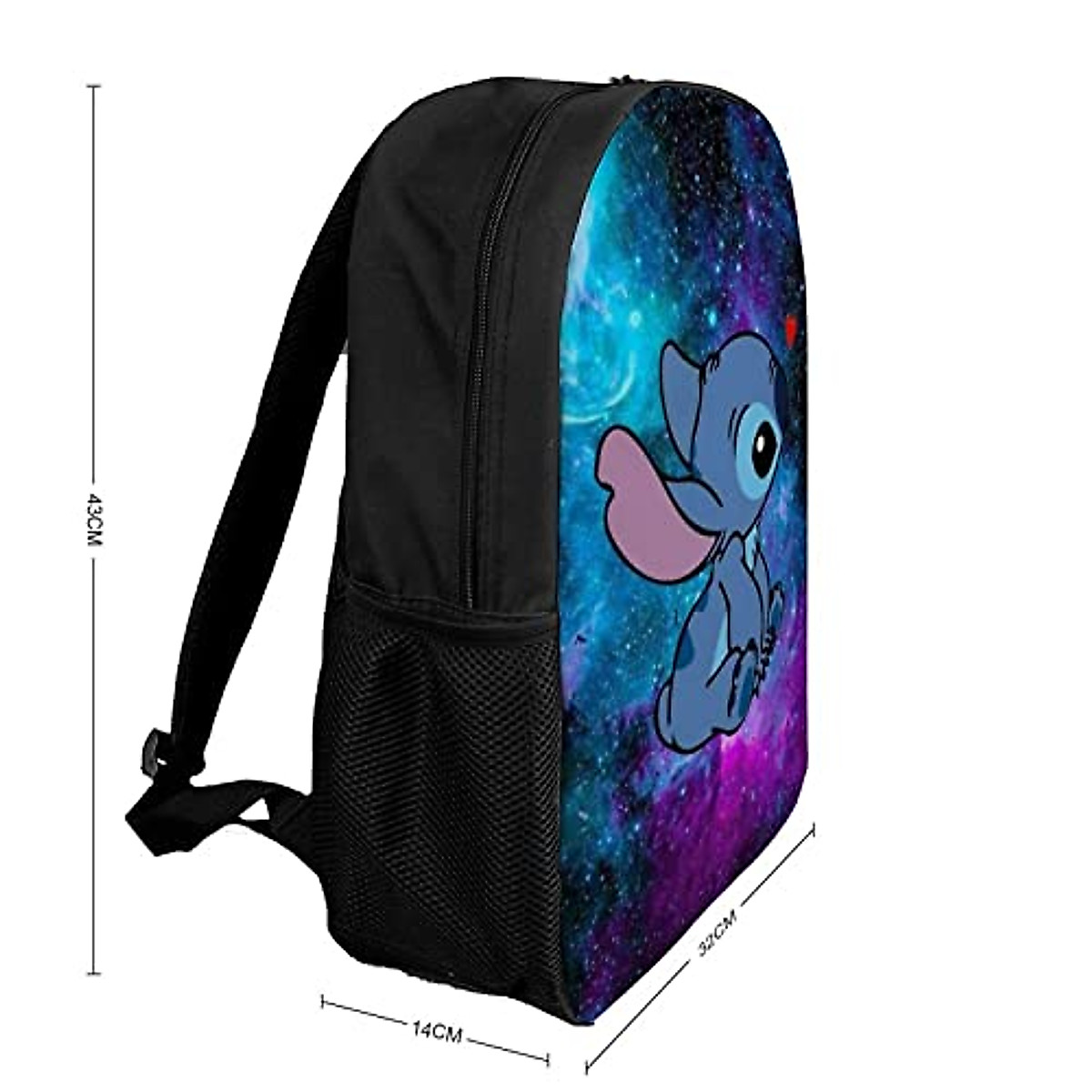 dvyuwhe 3pcs Cute Backpack Set for Boys Girls,Cartoon Backpack with Adjustable Lunch Bag And Pencil Case for Work/Travel