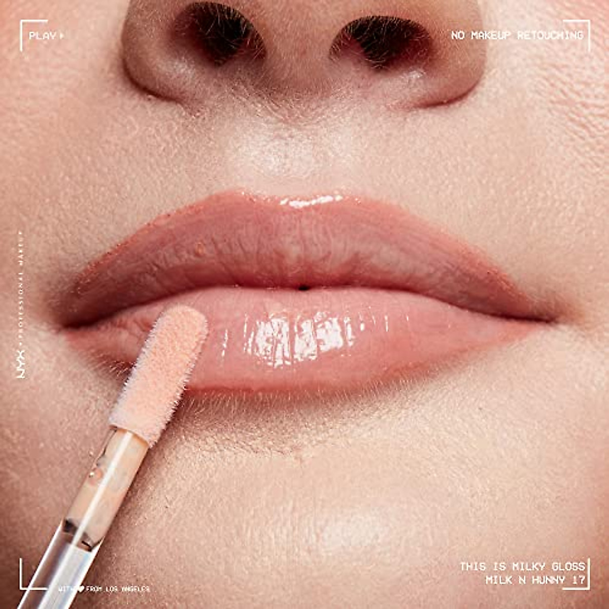 NYX PROFESSIONAL MAKEUP This Is Milky Gloss, Lip Gloss with 12 Hour Hydration, Vegan - Milk & Hunny (Honey Nude)