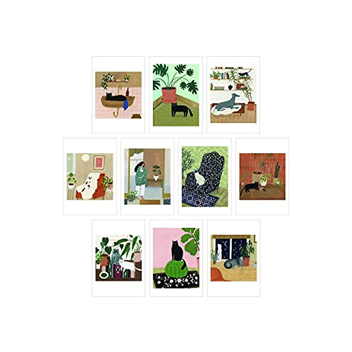 Princeton Architectural Press Cat Box: 100 Postcards by 10 Artists