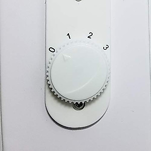 AIR FORT 20" inch Box Fan - 3 Settings, Carry Handle, White Square Fan