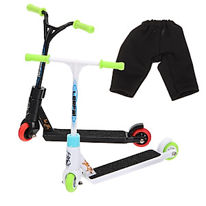 Gadpiparty 10 Sets Mini Finger Toys Skateboard Accessories Finger Skateboards Finger Scooter Little Girl Toys Mini Skateboards for Fingers Fingerboard Trucks Alloy Balance Car Child Cloth