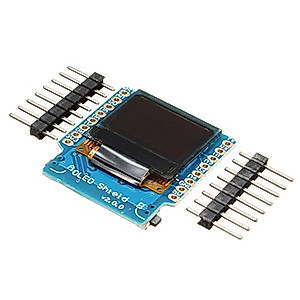 OLED Shield Display V2.0.0 for Wemos D1 Mini 0.66" Inch 64X48 IIC I2C Two Button Module