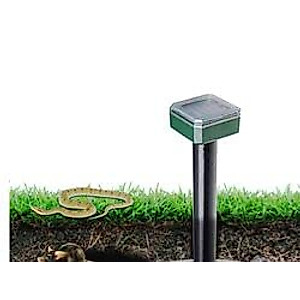 Solar Powered Mole and Snakes Repellent for Garden & Outdoor with Rechargeable Battery, Waterproof & Environment Friendly MANHATTANSUN
