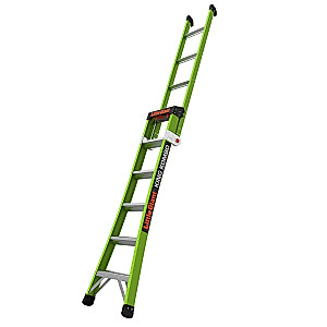 Little Giant Ladders, King Kombo, Professional, 6 Ft. A Frame, 10 Ft. Extension, Fiberglass, Type 1AA, 375 lbs Weight Rating, (13610-001)