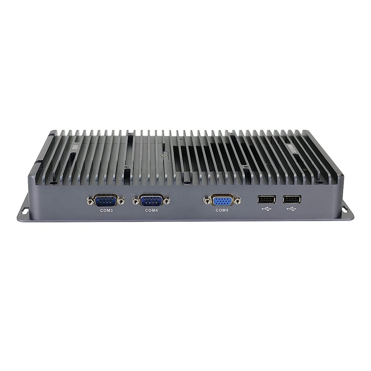 HUNSN Fanless Mini PC, Industrial Computer, IPC, Windows 11 or Linux Ubuntu, I5 8250U 8260U 8265U, IX02, TPM2.0, 9-36V, Watchdog, WOL, 4G Supported, 4 x LAN, 4 x COM, 8G RAM, 256G SSD