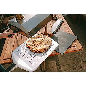 Ooni 12” Perforated Pizza Peel – Long Handle Perforated Aluminium Pizza Paddle – Lightweight Pizza Turning Peel – Ooni Outdoor Pizza Oven Accessories…