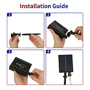 MZD8391 Solar American US Flag Lights [Solar & USB 2 Power Way], 420 LEDs Waterproof USA Net Lights, 6.75 FT x 3.53 for Garden, 4th of July, Independence Day Decoration