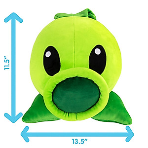 Club Mocchi-Mocchi- Plants Vs Zombies Plush — Plant Peashooter — Squishy Collectible Plushies — 15 Inch