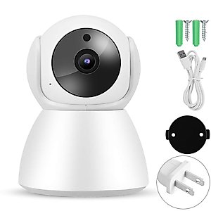 Tosuny WiFi IP Babycam 1080P Video Baby Monitor Wireless 2-Way Intercom Baby Care Monitor Indoor PTZ Home Security Camera, Support PIR Motion Detection/Loop Recording (US)