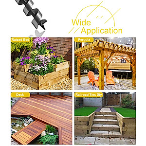 PHITUODA 1-1/2" x 8" Wood Auger Drill Bit with 3/8 Inch Hex Shank, Perfect for Soft & Hard Wood, Plastic, Drywall, PVC