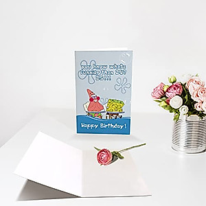 Funny 25th Birthday Card, Cute 25th Birthday Greeting Card for Women Men, Sponge Bob and Patrick Star Meme Bday Card