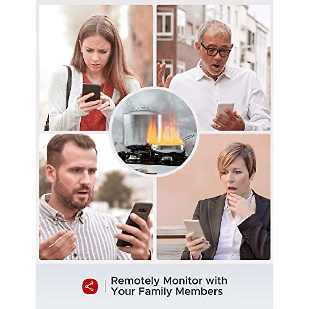 X-Sense Smart Smoke Detector Fire Alarm with Advanced Photoelectric Sensor, Replaceable Battery, Wi-Fi Smoke Detector (Battery Included), App Notifications, XS03-WX