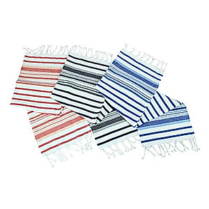 COTTON CRAFT- Fouta Hand Towel 12 Pack - Beach Bath Pool Travel Camp Sauna Gym Spa Party Lightweight Mediterranean Peshtemal Quick Dry Low Lint Oversized Absorbent Durable Sand Free - 20 x 30 Multi