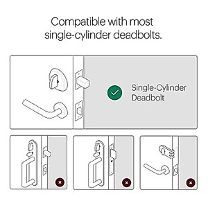 August Wi-Fi, (4th Generation) Smart Lock – Fits Your Existing Deadbolt in Minutes, Silver