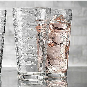 Glaver's Drinking Glasses Set of 10 Highball Glass Cups, Premium Glass Quality Coolers 17 Oz. Glassware. Ideal for Water, Juice, Cocktails, and Iced Tea. Dishwasher Safe.…